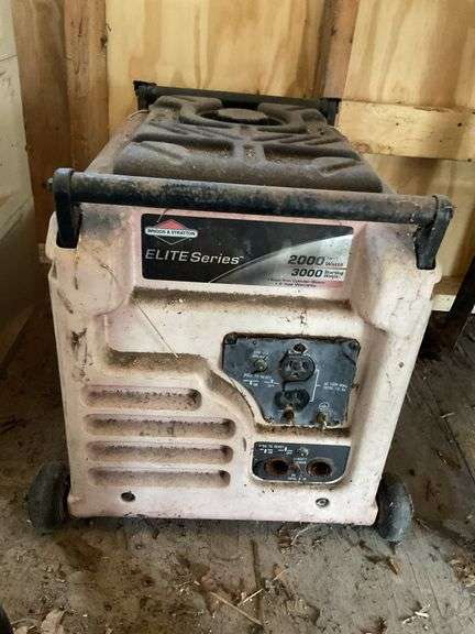 Briggs & Stratton elite series 2000 W generator not tested - Hurley ...