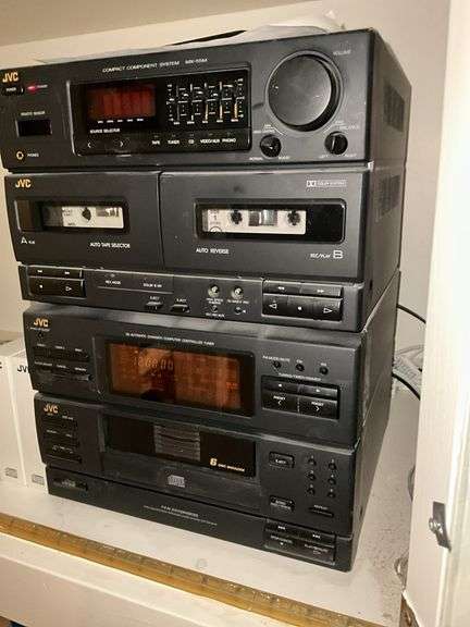 JVC compact component stereo system, CDs - Hurley Real Estate & Auctions
