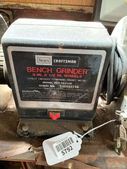 Craftsman bench grinder - Hurley Real Estate & Auctions
