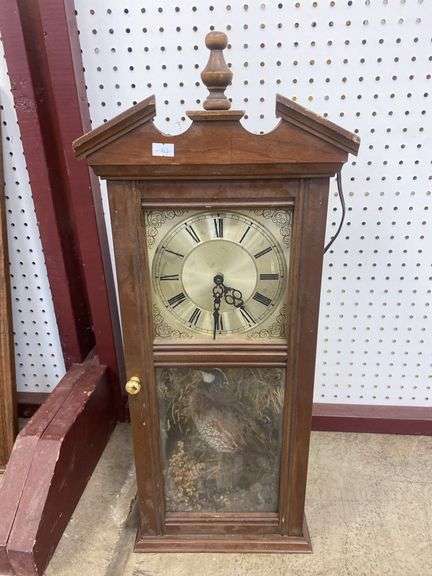 Mantel Clock with Quail Mount - Hurley Real Estate & Auctions