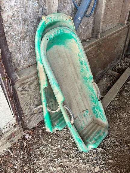 Two plastic sleds - Hurley Real Estate & Auctions