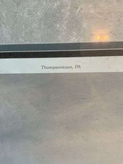 George Losch limited edition print, Thompsontown PA, 356/750, framed ...