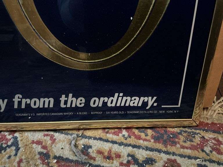 Seagram's VO advertising mirror in box 15x20 - Hurley Real Estate ...