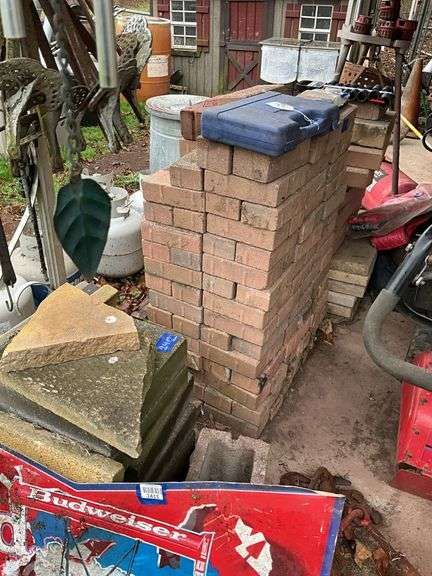 Misc lot of concrete pavers, block & bricks - Hurley Real Estate & Auctions
