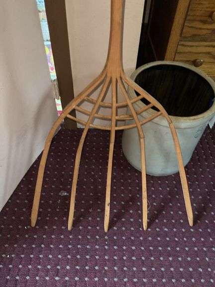 Primitive hay rake/fork - Hurley Real Estate & Auctions