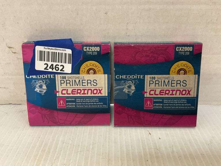 Two boxes of Clerinox shotshell primers type 209 - Hurley Real Estate ...