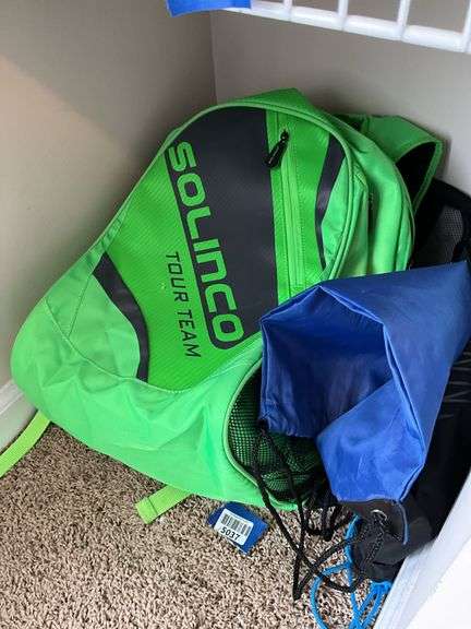 Solinco Tennis backpack, bags - Hurley Real Estate & Auctions