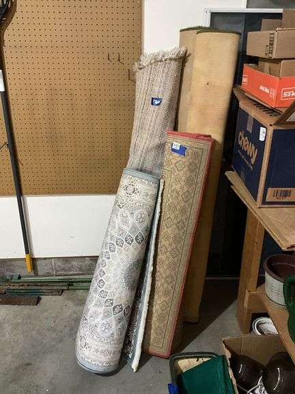 Multiple rolled rugs - Hurley Real Estate & Auctions
