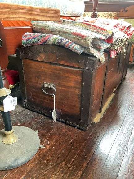 Camel back trunk - no contents 43x19x16 - Hurley Real Estate & Auctions