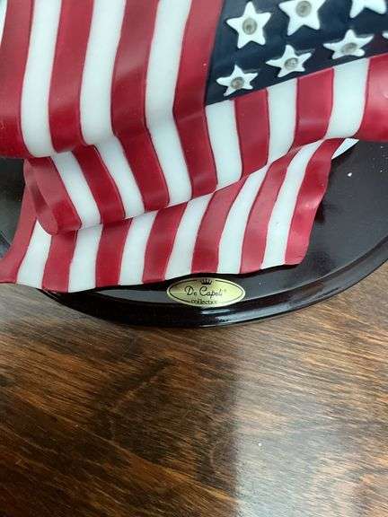 De Capoli Collection American eagle and flag figurine accent lamp ...