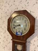 Quartz octagonal drop Regulator wall clock w/ Westminster chime ...