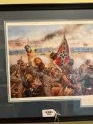 Framed 28th Massachusetts “Never Were Men So Brave” The Stone Wall ...