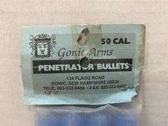 Bag of Gonic Arms 50 cal penetrator bullets - Hurley Real Estate & Auctions