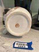 Brown transfer printed china pitcher - Hurley Real Estate & Auctions