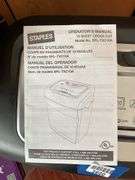 Staples paper shredder - Hurley Real Estate & Auctions