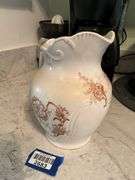 Brown transfer printed china pitcher - Hurley Real Estate & Auctions