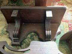Wall clock shelf, corner what not shelf, bracket shelf w/ iron brackets ...