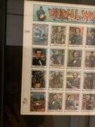 U.S. Postal Service Framed Civil War Commemorative Sheet of 32 cent ...
