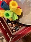 Radio Flyer Rodeo red wagon and contents, disc sled, toys - Hurley Real ...