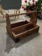 Primitive wooden caddy - Hurley Real Estate & Auctions