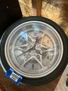 Mechanic tire wall clock - Hurley Real Estate & Auctions