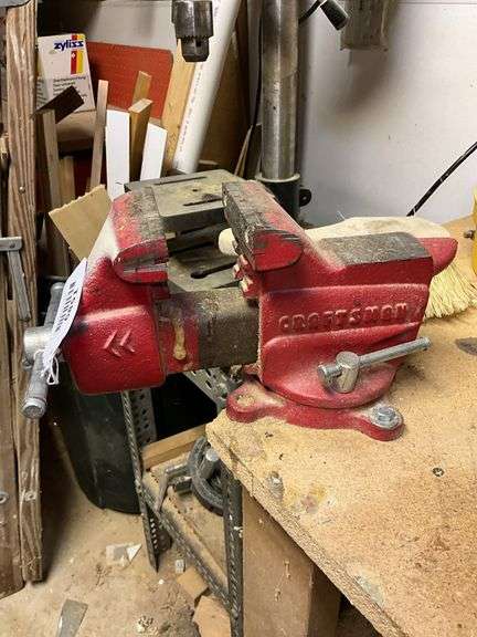 Craftsman bench vise - bring tools for removal - Hurley Real Estate ...