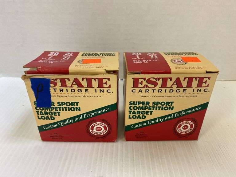 Two boxes of Estate 20 gauge 2 3/4" Competition Target load - one ...