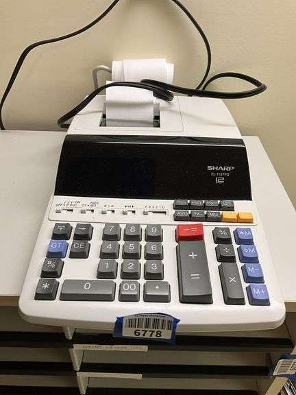 Sharp EL-1197PIII printing calculator - Hurley Real Estate & Auctions