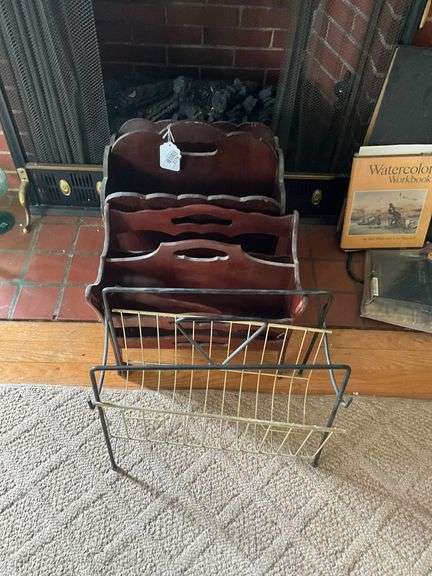 Three magazine racks - Hurley Real Estate & Auctions