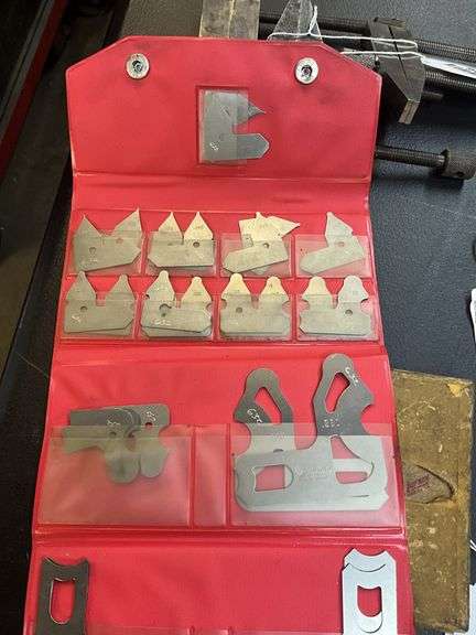 Machinist radius gauge set in pouch - Hurley Real Estate & Auctions