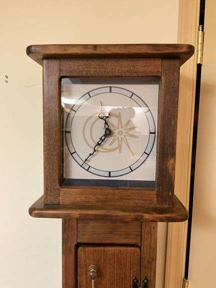 Quartz tall clock w/ cabinet waist section 68in high - Hurley Real ...