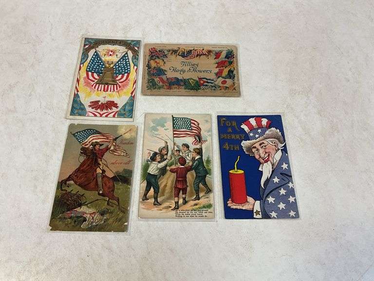 4th of July/Patriotic postcards including: Uncle Sam - Hurley Real ...