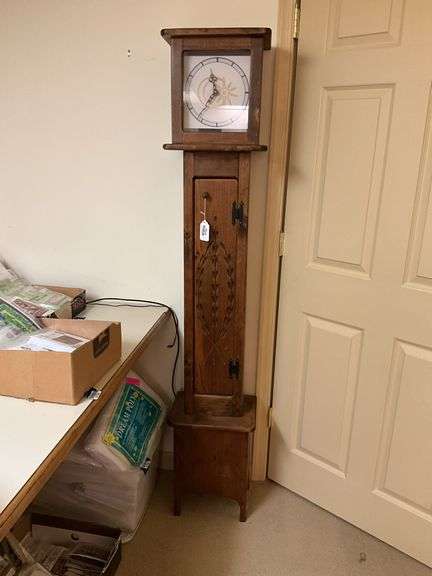 Quartz tall clock w/ cabinet waist section 68in high - Hurley Real ...