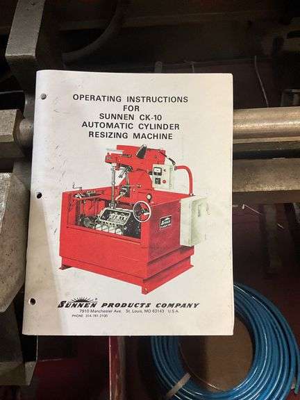 Sunnen Automatic Cylinder Resizing Machine CK-10 ***PLEASE NOTE: ITEM ...