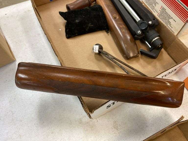 Shotgun forends, lighter, duck call, tripod - Hurley Real Estate & Auctions