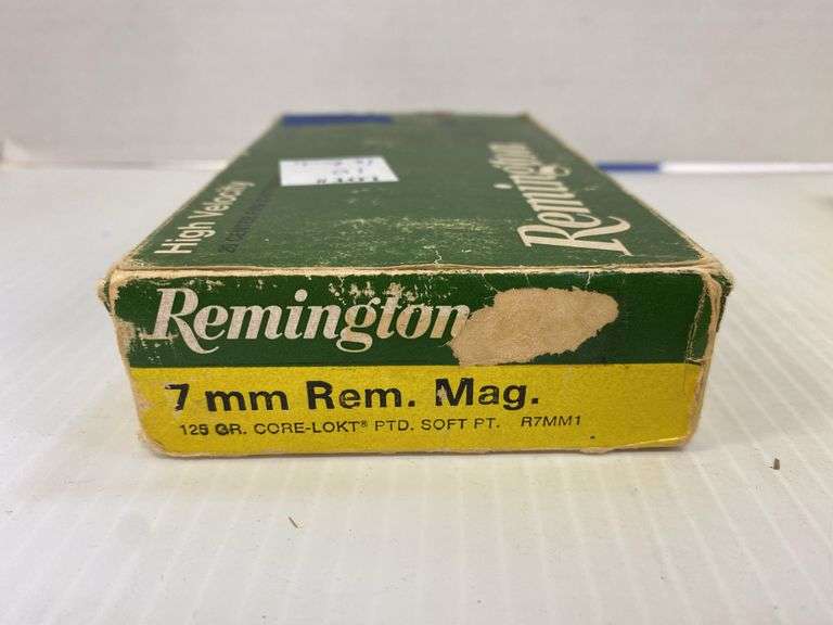 Two partial boxes of Remington 7mm Rem Mag - one 125 gr PSP, one 175 gr ...