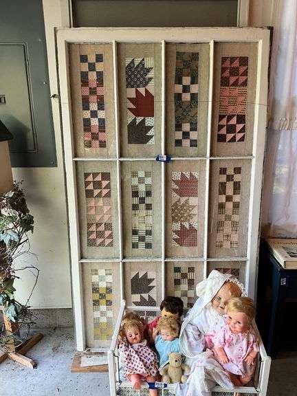 Window sash patchwork display panel - Hurley Real Estate & Auctions