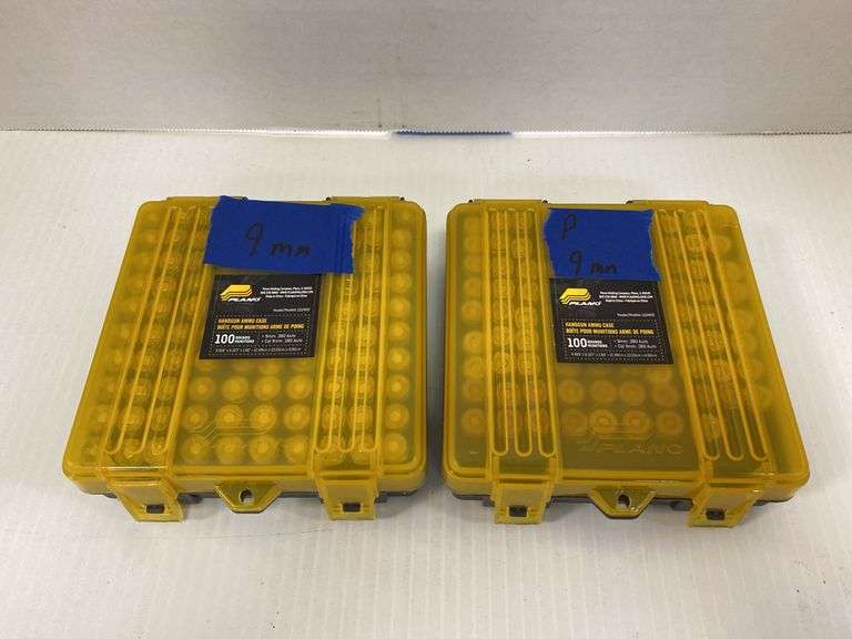 Two Plano cases of 9mm Luger - one partial - Hurley Real Estate & Auctions