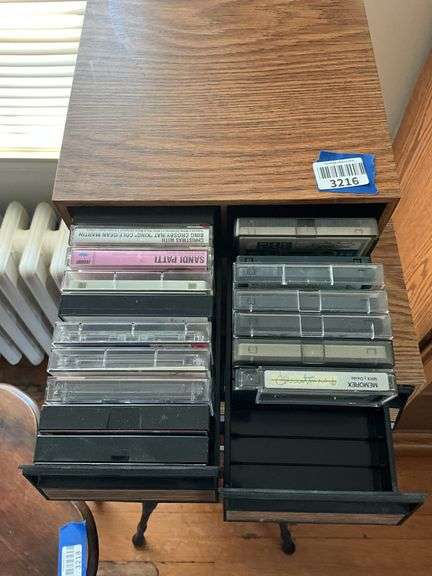 Cassette storage drawers & cassettes - Hurley Real Estate & Auctions