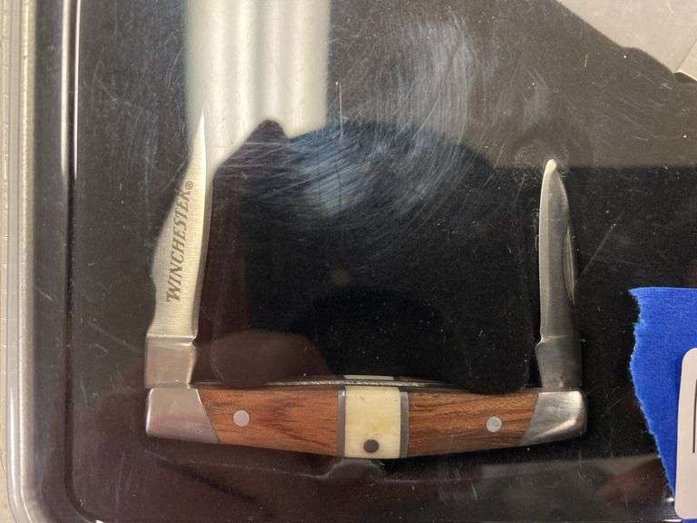 Winchester Limited Edition Bone and Wood Inlay Handle Knife Set With ...