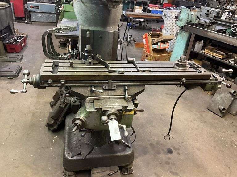 Bridgeport Model F-5-09-859 Milling Machine 9x42 Table, includes small ...