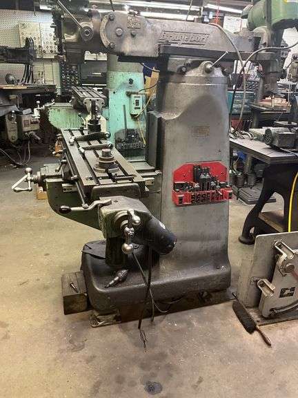 Bridgeport Model F-5-09-859 Milling Machine 9x42 Table, includes small ...