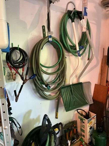 Hoses, jumper cables, snow shovels, garden sprayers, garden tools, misc - Hurley Real Estate ...