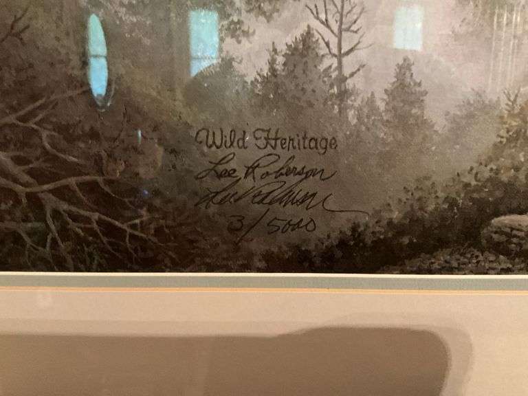 Lee Roberson limited edition print, Wild Heritage, 3/5000, framed 22 ...