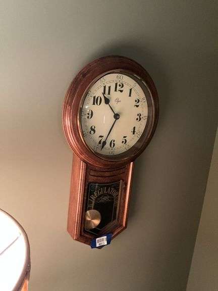 Elgin Regulator wall clock - Hurley Real Estate & Auctions