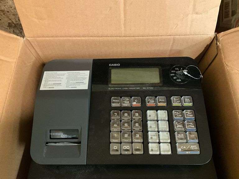 Casio SE-S700 cash register in box - Hurley Real Estate & Auctions