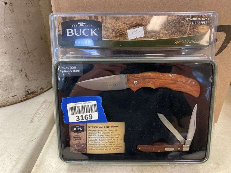 Buck Knives 327 Nobleman & 381 Trapper Special Edition Set - Hurley ...