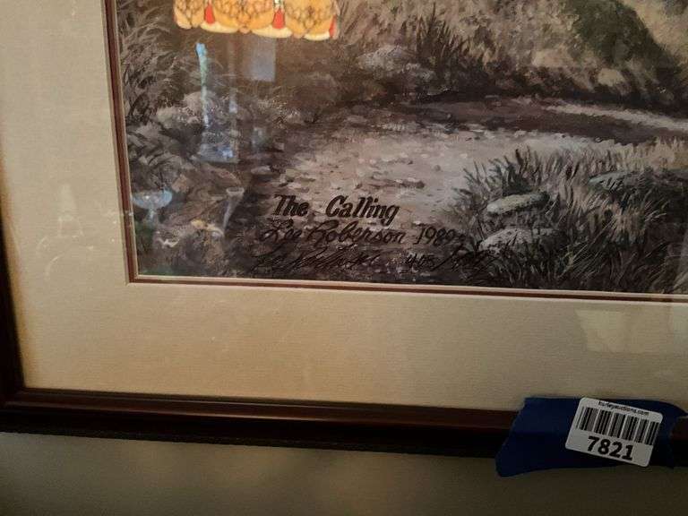 Lee Roberson limited edition print, The Calling, 408/***, framed 22 ...