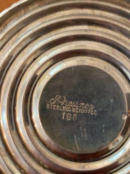 Sterling weighted - Condiment dish by Rank M. Whiting & Co, Bud vase by ...