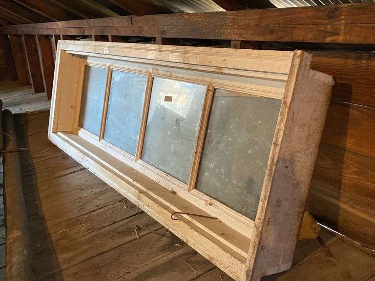 Old four pane window frame - Hurley Real Estate & Auctions
